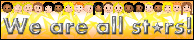 We are all stars! display banner (SB3162) - SparkleBox