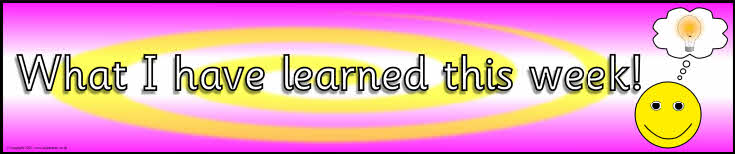 What I have learned this week banners (SB3171) - SparkleBox