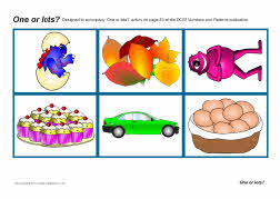 ‘One or lots?’ flash cards (SB3200) - SparkleBox