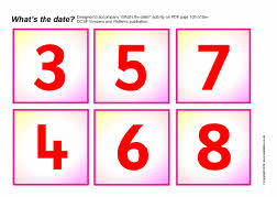 What’s the date? flash cards (SB3203) - SparkleBox