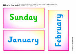 What’s the date? flash cards (SB3203) - SparkleBox