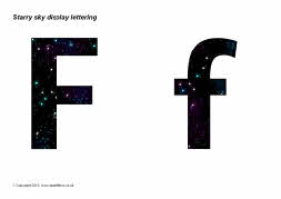 Starry sky display lettering (SB3230) - SparkleBox