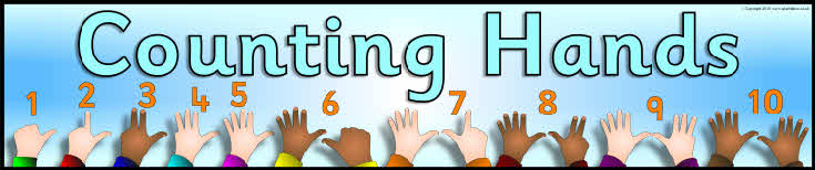 Counting Hands display banners (SB3222) - SparkleBox