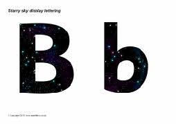 Starry sky display lettering (SB3230) - SparkleBox