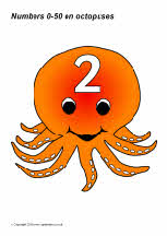 Numbers 0-50 on octopuses (SB3264) - SparkleBox