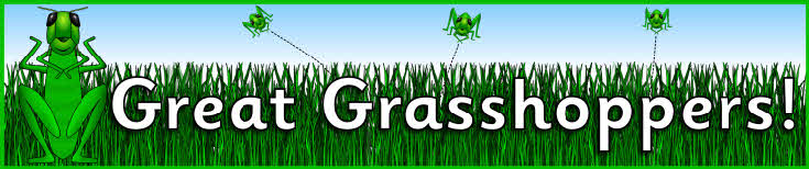 Great Grasshoppers! display banner (SB3271) - SparkleBox