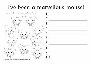 Mouse-themed target sheets (SB3281) - SparkleBox