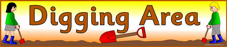 Digging Area banners (SB3289) - SparkleBox
