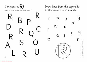 My book about capital ‘R’ (SB3285) - SparkleBox