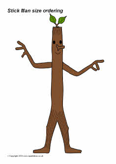 Stick Man size-ordering (SB3313) - SparkleBox