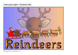 Christmas-themed group signs - A4 (SB3359) - SparkleBox