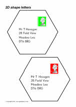 2D shape letters (SB3376) - SparkleBox