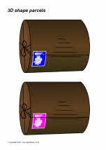 3D shape parcels (SB3377) - SparkleBox