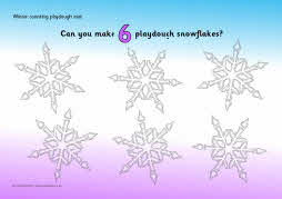 Winter counting playdough mats (SB3443) - SparkleBox