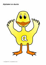 Alphabet on ducks (SB3488) - SparkleBox