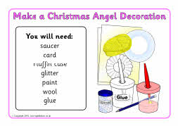 Make a Christmas Angel Decoration visual aids (SB3484) - SparkleBox