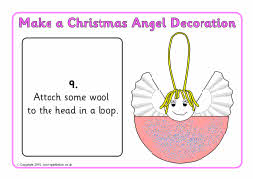 Make a Christmas Angel Decoration visual aids (SB3484) - SparkleBox