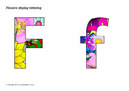 Flowers display lettering (SB3504) - SparkleBox