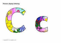 Flowers display lettering (SB3504) - SparkleBox