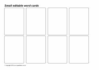 Basic editable word card templates (SB3520) - SparkleBox