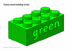 Colour words on building bricks (SB3512) - SparkleBox