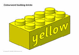 Colour words on building bricks (SB3512) - SparkleBox