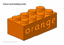 Colour words on building bricks (SB3512) - SparkleBox