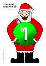 Santa Claus numbers 0-30 (SB3518) - SparkleBox
