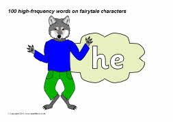 100 high-frequency words on fairy tale characters (SB3585) - SparkleBox