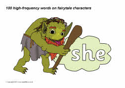 100 high-frequency words on fairy tale characters (SB3585) - SparkleBox