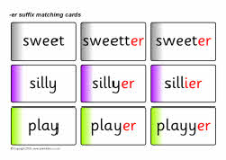 -er suffix matching cards (SB3595) - SparkleBox