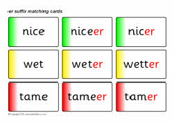 -er suffix matching cards (SB3595) - SparkleBox