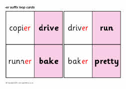 -er suffix loop cards (SB3616) - SparkleBox