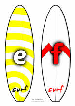 Alphabet on surfboards (SB3630) - SparkleBox