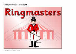 Circus-themed group signs - A4 (SB3670) - SparkleBox