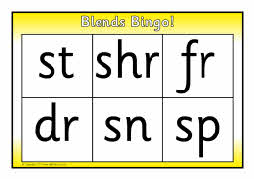 SparkleBox | Initial consonant blends bingo (SB3740)