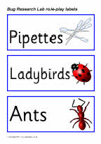 Bug Research Lab role-play pack (SB3816) - SparkleBox
