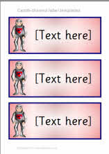 Castles-themed classroom label templates (SB3812) - SparkleBox