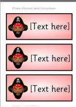 Pirate-themed classroom label templates (SB3832) - SparkleBox