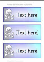 Pirate-themed classroom label templates (SB3832) - SparkleBox
