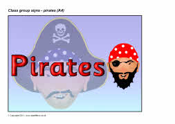 Pirate-themed group signs - A4 (SB3843) - SparkleBox