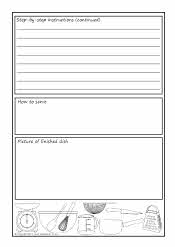 Recipe writing frames (SB3874) - SparkleBox