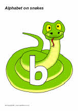 Alphabet on snakes (SB3946) - SparkleBox