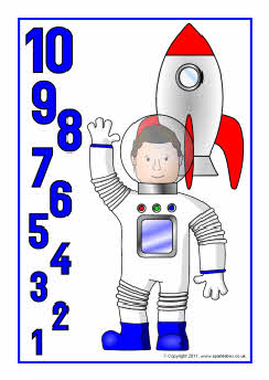 Rocket countdown posters 10-0 (SB3949) - SparkleBox