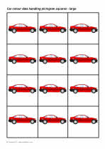 Car colour survey pictogram squares (SB3972) - SparkleBox