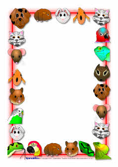 Pets-themed A4 page borders (SB3975) - SparkleBox