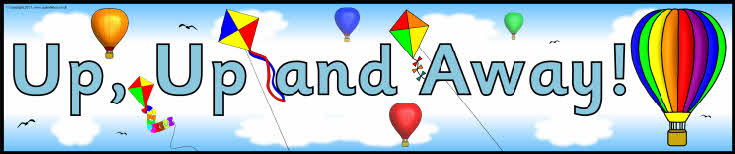 Up, Up and Away display banner (SB4002) - SparkleBox