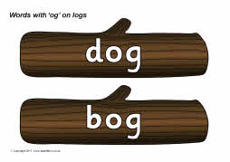 Words with ‘og’ on logs (SB4100) - SparkleBox