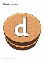 Alphabet on cakes (SB4091) - SparkleBox