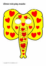 Elmer role-play masks (SB4103) - SparkleBox